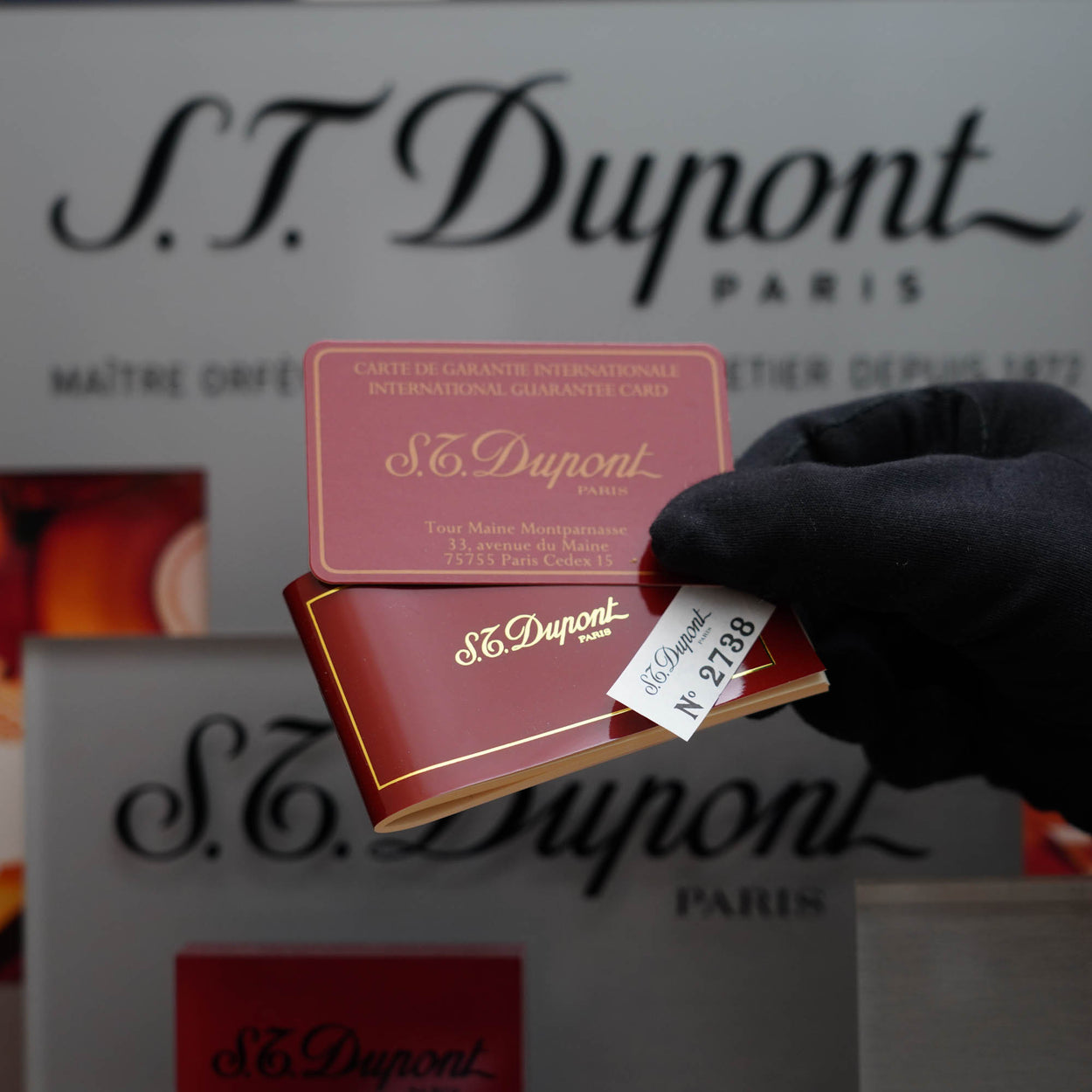 Vintage 1980 S.T. Dupont 24k Gold Finish Vertical Line Ligne 1 Short L ...