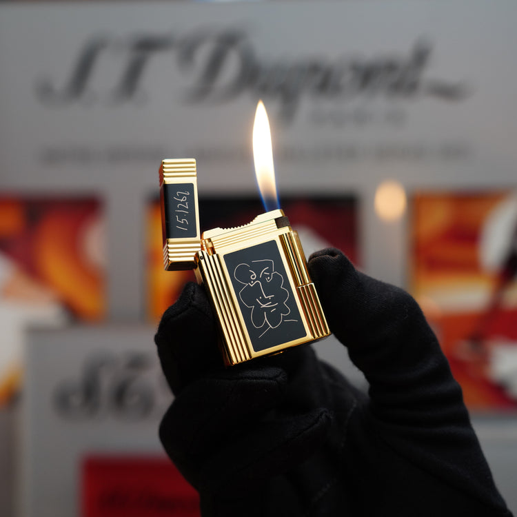 Vintage 1990 Important St Dupont 24k Gold finish Pablo Picasso Limited ...