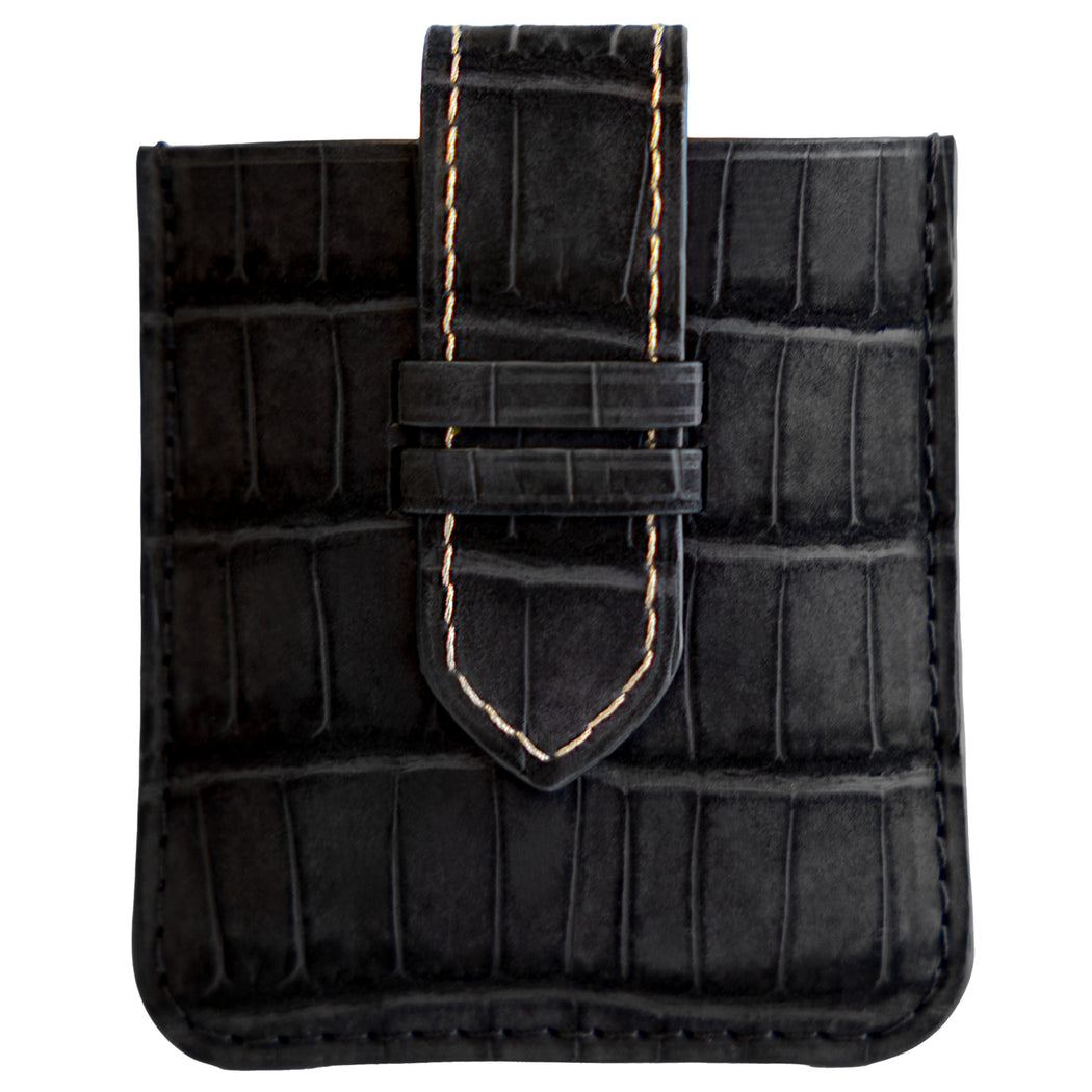 Jean Rousseau x Kirby Allison Black Suede Alligator Lighter Case ...